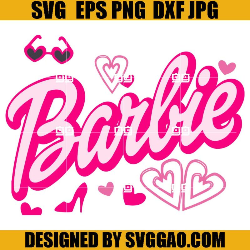 Barbie Heart SVG, Pink Barbie SVG, Barbie Girl SVG – SVGGAO