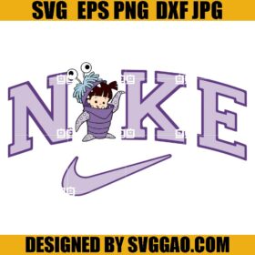 Swoosh Mike Wazowski SVG, Nike Monsters SVG, Mike Wazowski Monster SVG