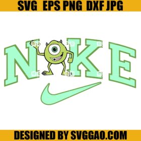 Nike Monsters Inc SVG, James P Sullivan Swoosh SVG, Monster Inc ...