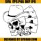 Skull Gambler SVG, Cowboy Skull SVG, Skull Playing Cards SVG – SVGGAO