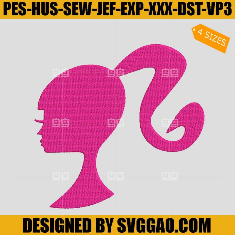 Barbie Embroidery Design, Barbie Girl Embroidery File – SVGGAO