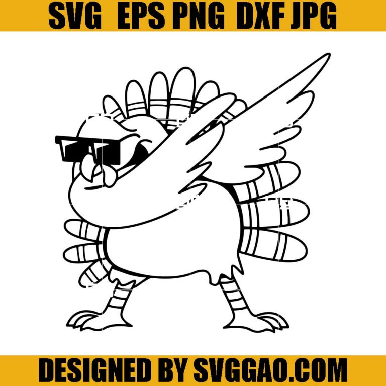 Dabbing Turkey SVG, Turkey SVG, Thanksgiving Day SVG