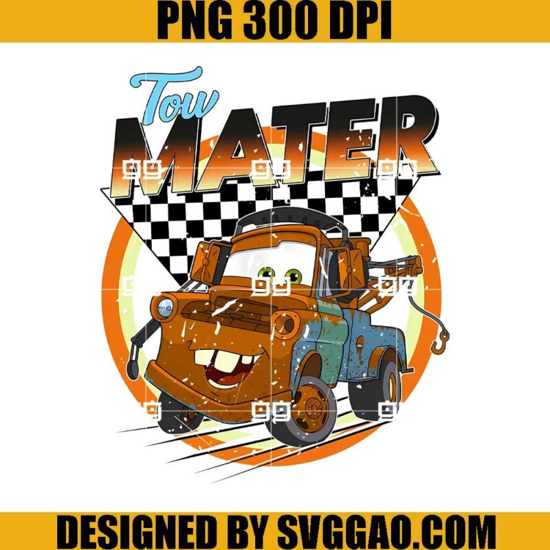 Tow Mater Tee PNG, Lightning McQueen Number Back PNG, McQueen PNG – SVGGAO
