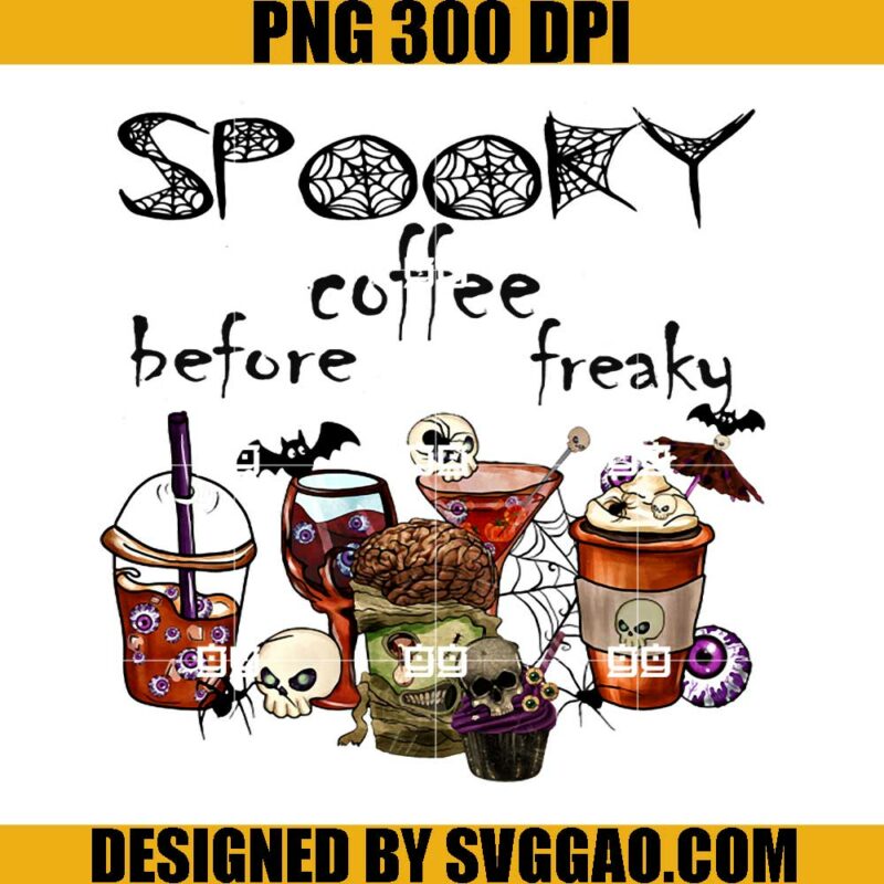 Spooky Season Coffee PNG, Coffee Halloween PNG, Spooky Coffee Before ...