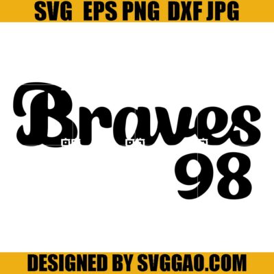 Braves 98 SVG, Wallen 98 SVG, Retro Wallen Braves 98 SVG