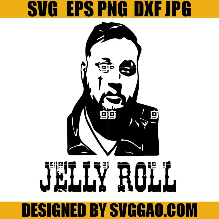 Jelly Roll Face SVG, Somebody Save Me SVG, Go To Heaven SVG