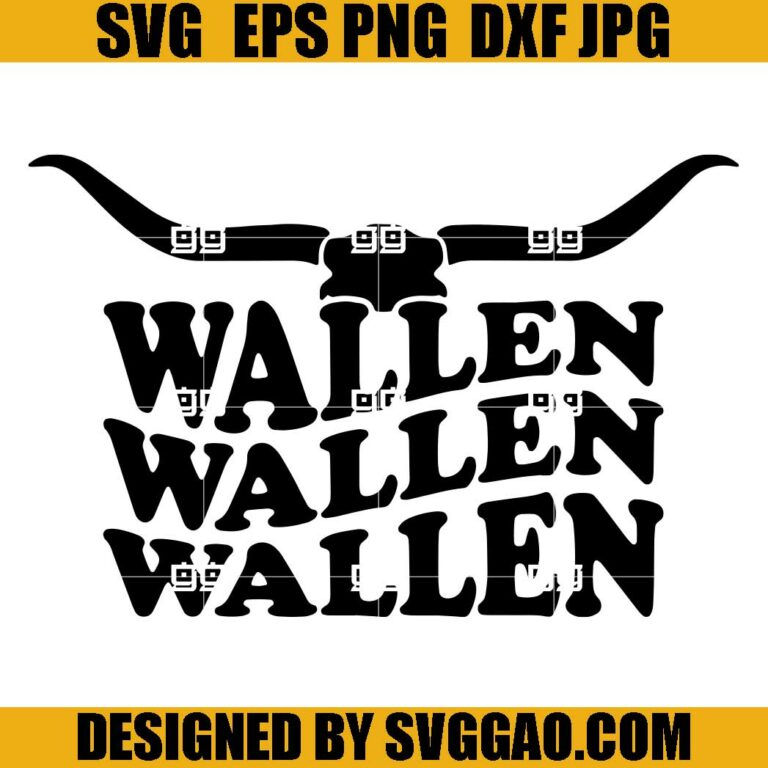 Retro Wallen SVG, Wallen Bull Head SVG, Retro Wallen Bull Skull SVG ...
