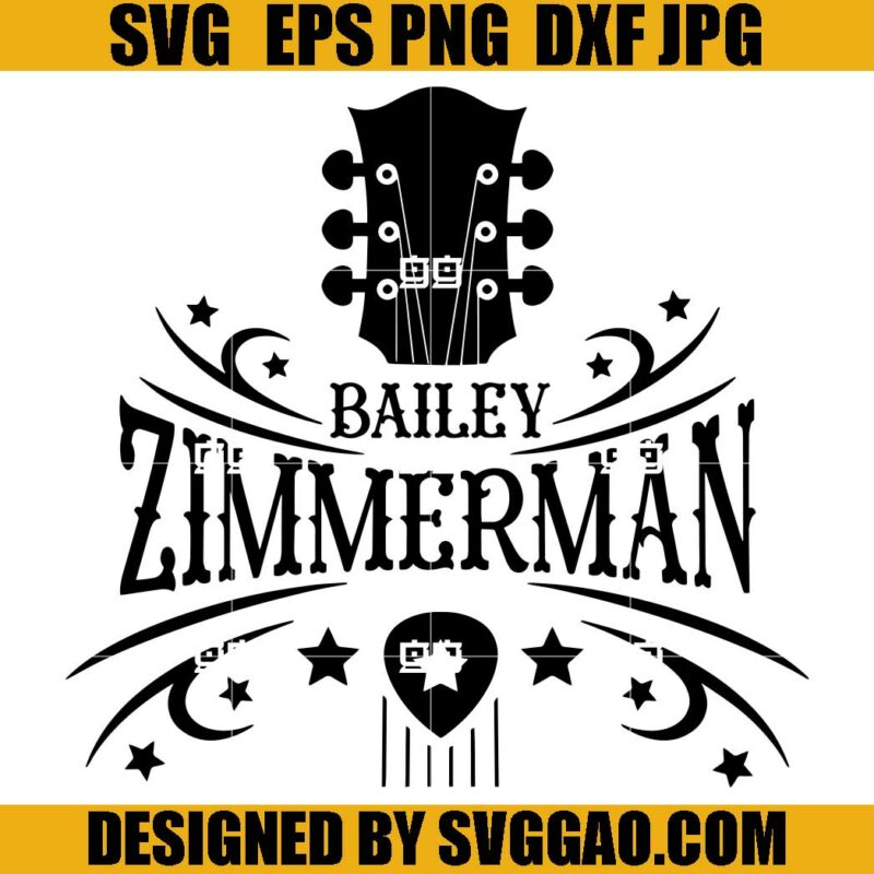 Bailey Zimmerman SVG, Country Music SVG, Western Bailey Zimmerman SVG