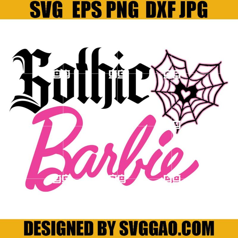 Gothic Barbie SVG, Halloween Barbie SVG, Movie Barbie SVG – SVGGAO