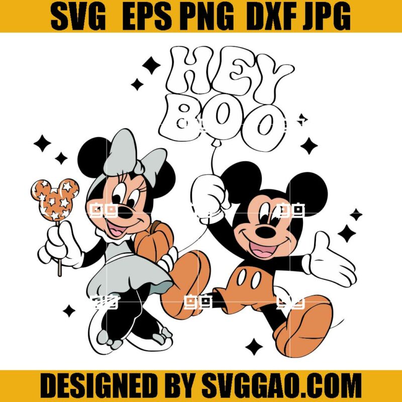 Hey Boo Mickey Halloween SVG, The Most Magical Place SVG