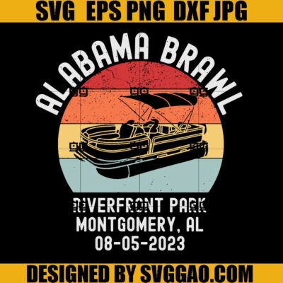Brawl At Riverfront Park Montgomery SVG, Alabama Boat Fight 2023 SVG ...