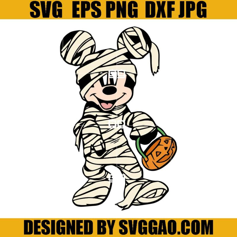 Mummy Mickey SVG, Disney Halloween Matching Trip SVG, Mickey Halloween ...