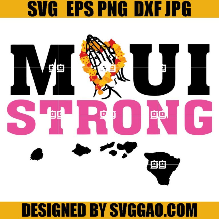 Maui Strong SVG, Lahaina Banyan Tree SVG, Maui Hawaii Shoreline SVG