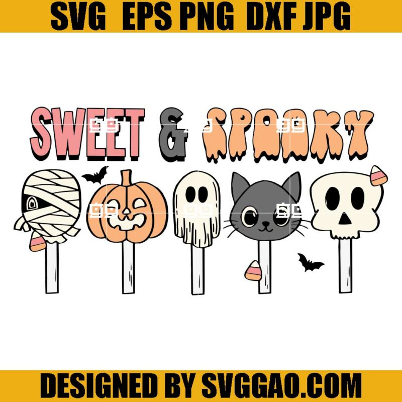 Sweet and Spooky SVG, Ghost Sucker SVG, Funny Halloween SVG – SVGGAO