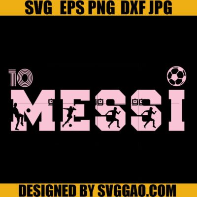Messi 10 SVG, Lionel Messi’s SVG, Miami SVG