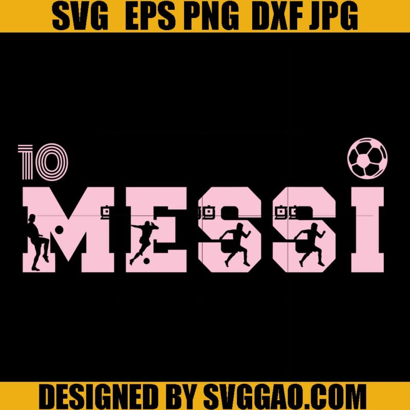 Messi 10 SVG, Lionel Messi’s SVG, Miami SVG