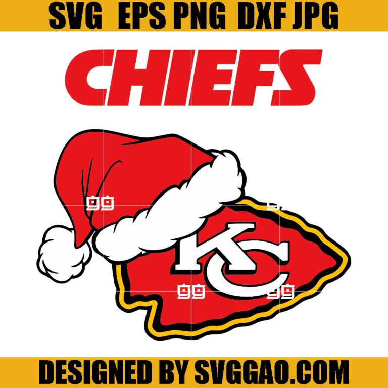 Kansas City Chiefs Christmas SVG, NFL Christmas Logo SVG, Chiefs NFL ...