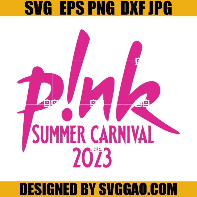 Pink Summer Carnival 2023 SVG, Pink Singer 2023 World Tour SVG ...