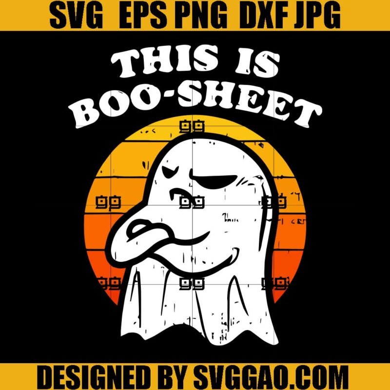 Vintage This Is Boo Sheet Ghost SVG, Retro Boo Sheet SVG, Retro ...