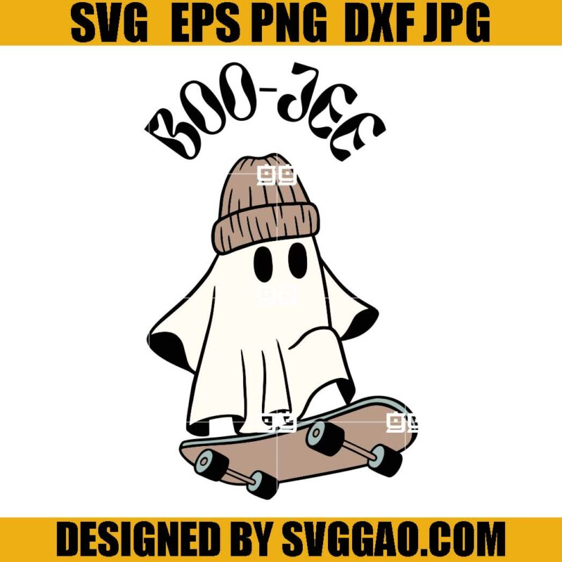 Boo-Jee Skateboard SVG, Ghost Halloween SVG, Retro Bo Jee SVG – SVGGAO