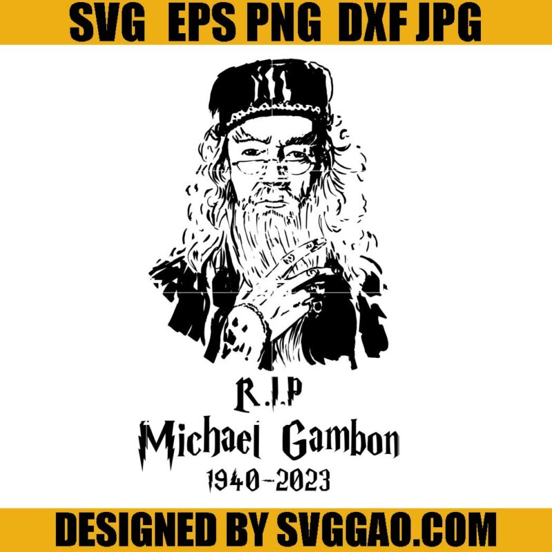 RIP Michael Gambon SVG, Albus Dumbledore SVG, Harry Potter SVG