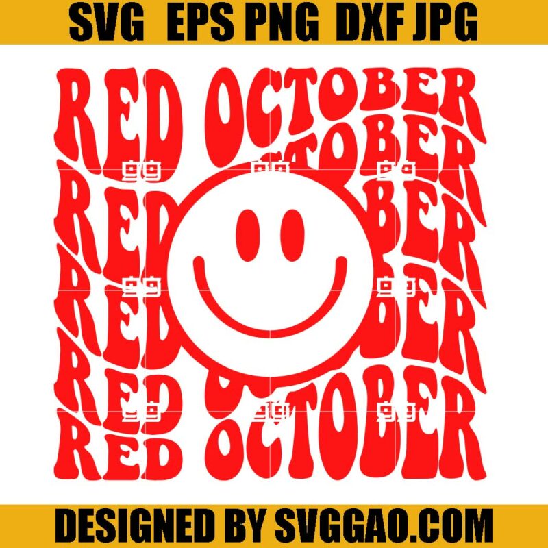 Red October Smiley Face SVG, Phillies Red October SVG, Phillies Take ...