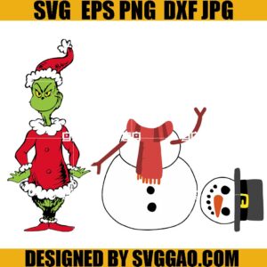 Grinch Snowman SVG, Santa Grinch Xmas SVG, Grinch Xmas SVG – SVGGAO