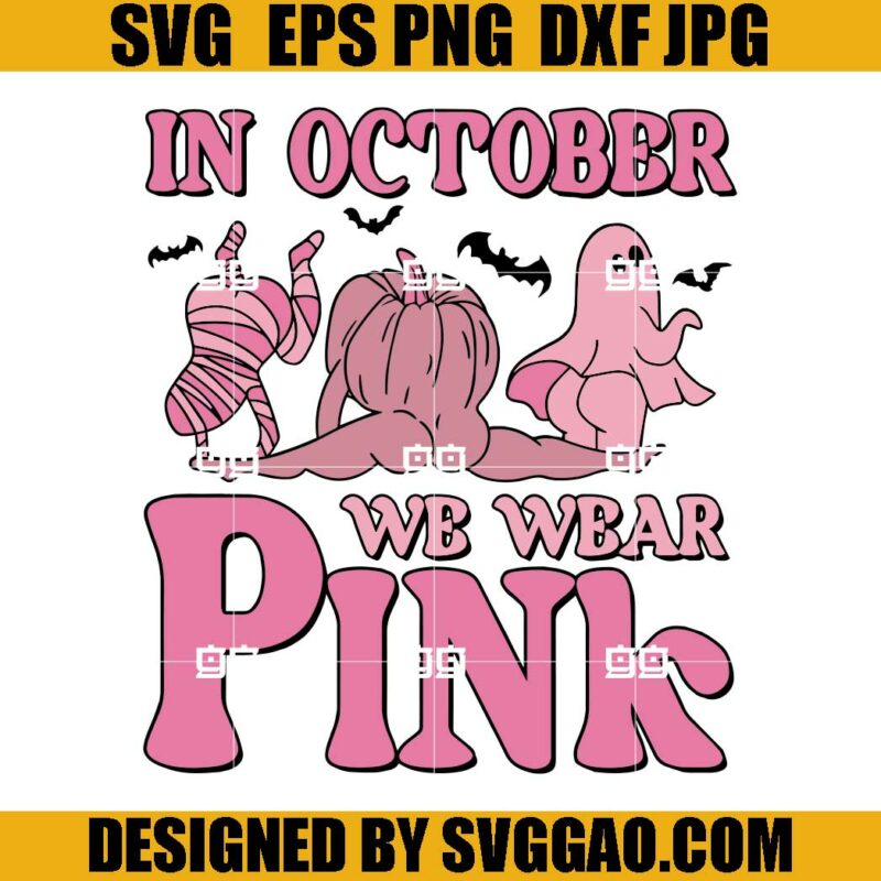 Ghost We Wear Pink Mickey SVG, On Wednesday We Wear Pink SVG, Ghost ...