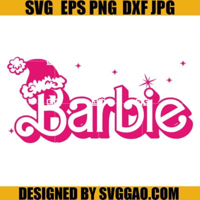 Santa Barbie SVG, Barbie Merry Christmas SVG SVG, Merry Barbie SVG