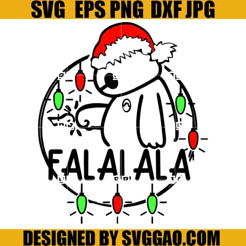 Baymax Christmas SVG, Falalala Baymax Christmas SVG, Santa Baymax SVG