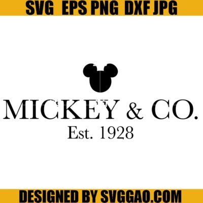 Mickey & Co Est 1928 SVG, Disney SVG, Mickey Mouse SVG – SVGGAO