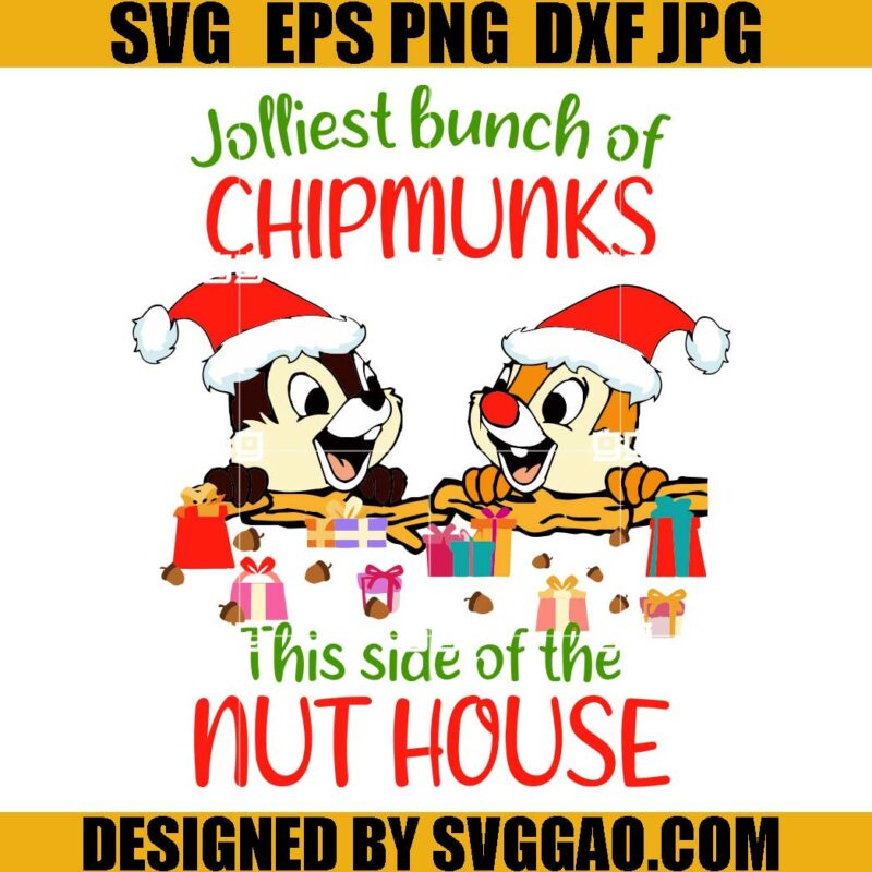 Chip N Dale Jolliest Bunch Of Chip Munks SVG, Disney Couple SVG