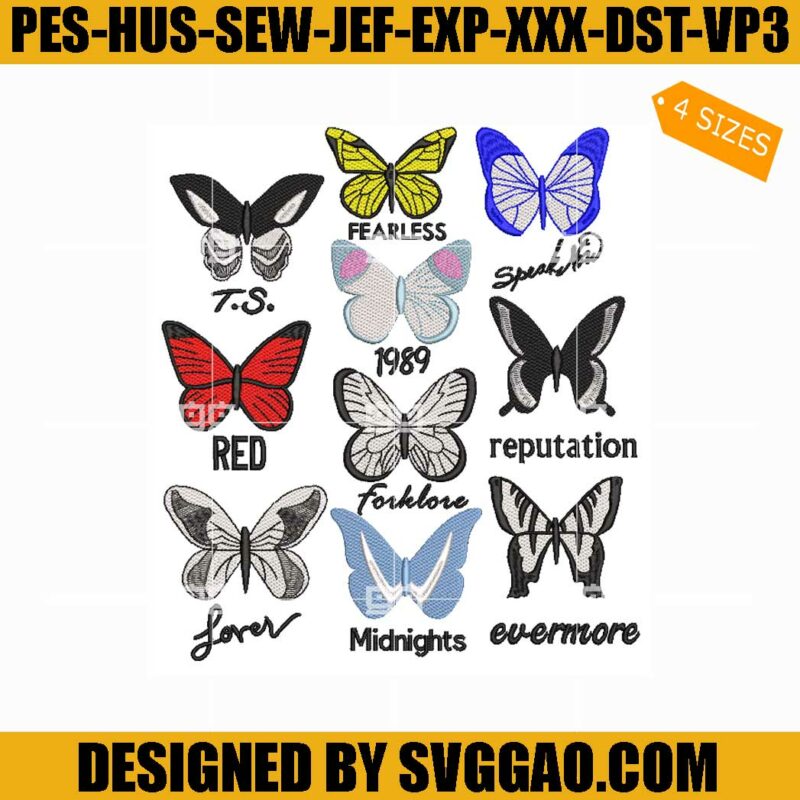 Taylor Swift Embroidery File, TS 1989 Embroidery Design