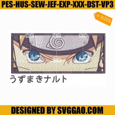 Naruto Embroidery Design File, Anime Naruto Embroidery File – SVGGAO