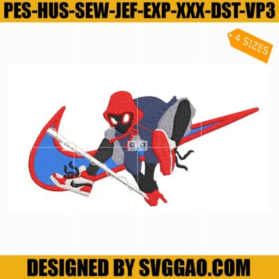 Swoosh Spider-Man Embroidery Design, Marvel Comics Embroidery File – SVGGAO