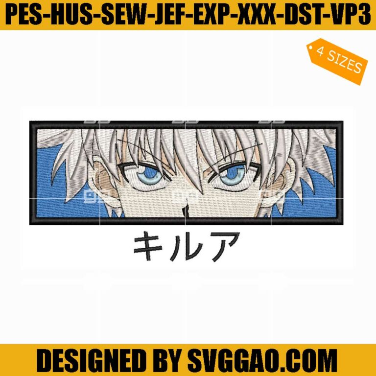Zoldyck Killua Embroidery Design, Killua Hunter X Hunter Embroidery File