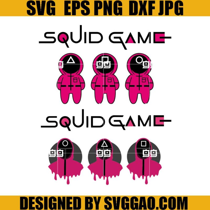 Squid Game Korean Movie SVG Bundle, Korean Movie Squid Game SVG, Squid ...