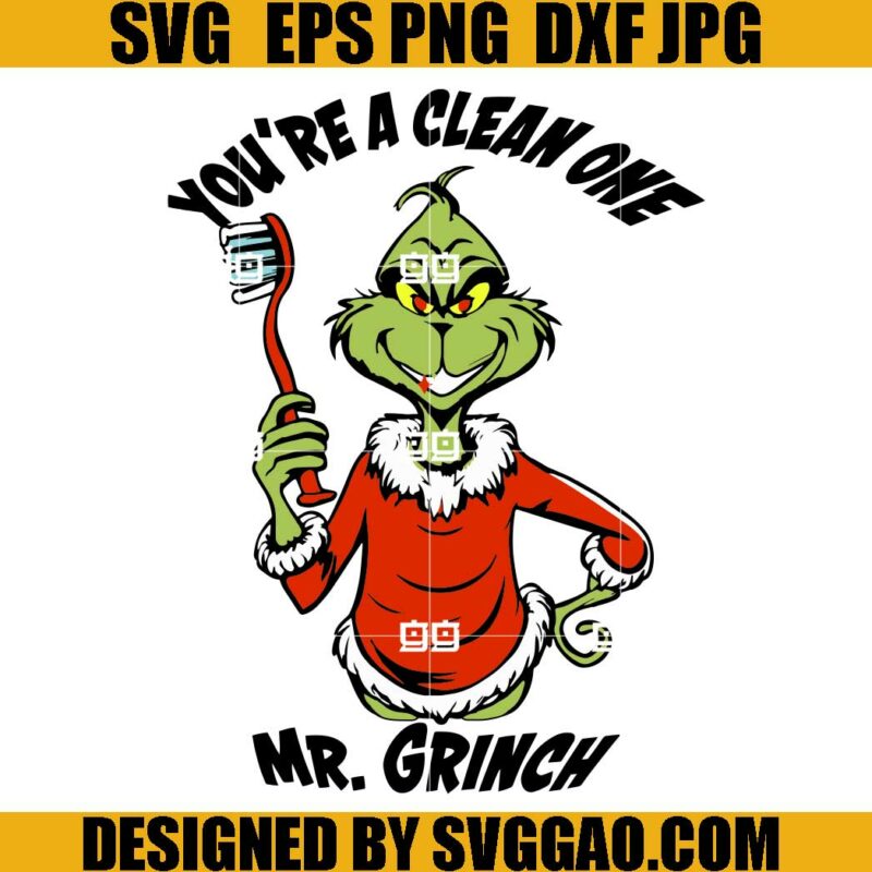 Grinch Clean Teeth SVG, Mr Grinch Dental Hygiene SVG, Dental Hygienist SVG