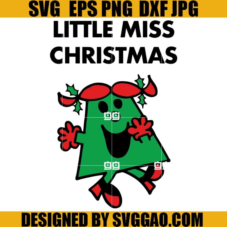 Little Miss Christmas SVG, Little Miss SVG