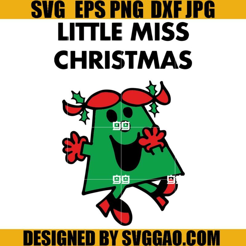 Little Miss Christmas SVG, Little Miss SVG