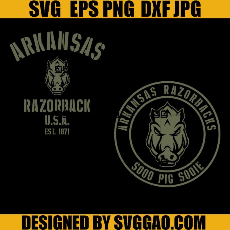 Arkansas Razorbacks Football SVG Bundle, NFL Football SVG