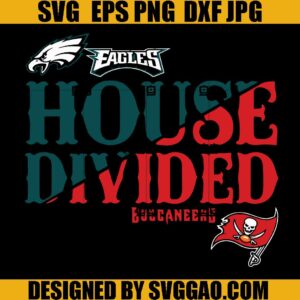 House Divided SVG, Philadelphia Eagles vs Buccaneers SVG – SVGGAO