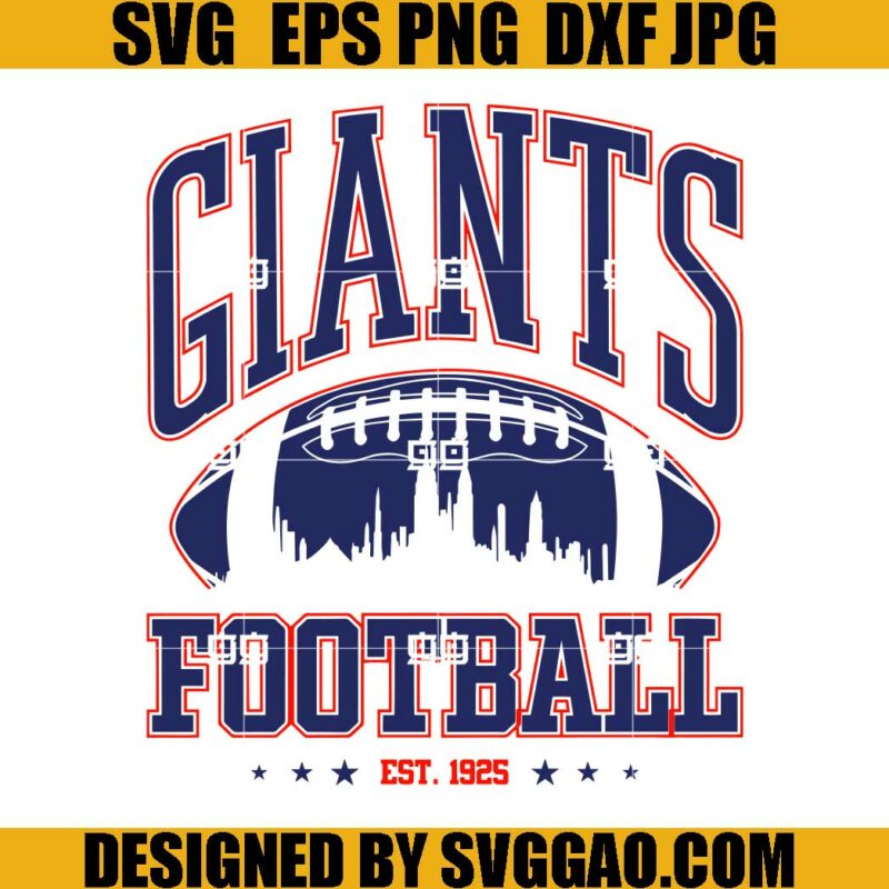 Giants Football SVG, New York Giants SVG, Football NFL SVG