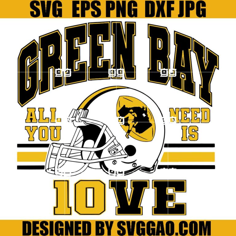 Green Bay SVG, Green Bay Football SVG – SVGGAO