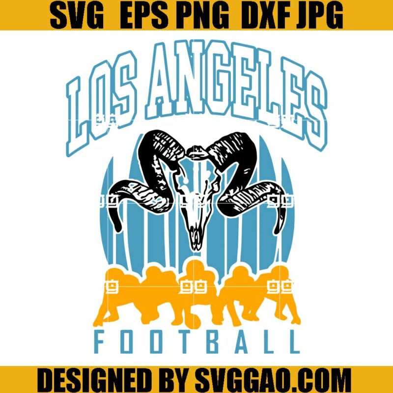 Vintage Los Angeles Football Team Champions SVG, Los Angeles Sports ...
