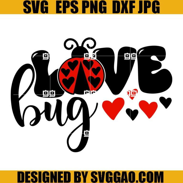 Love Bug SVG, Cute Valentine SVG – SVGGAO