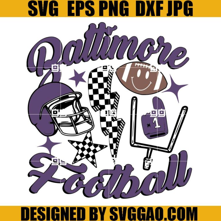 Baltimore Football SVG, Football Team SVG, Baltimore Football SVG