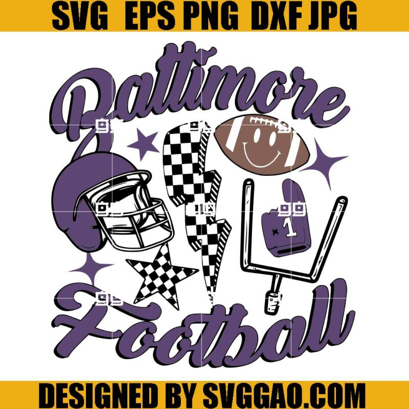 Baltimore Football SVG, Football Team SVG, Baltimore Football SVG