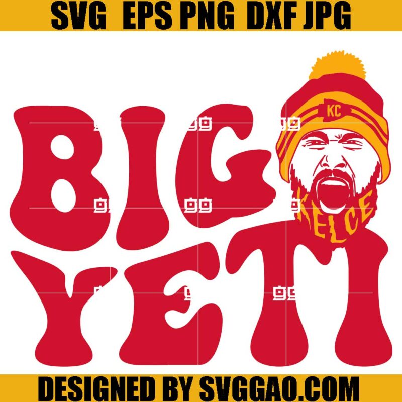 Big Yeti SVG, Kelce 87 Big Yeti SVG, Football NFL SVG