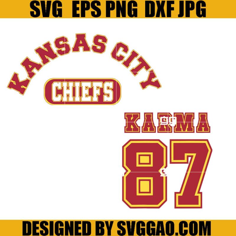 Karma 87 SVG, Kansas City Chiefs Karma SVG, Chiefs 87 SVG